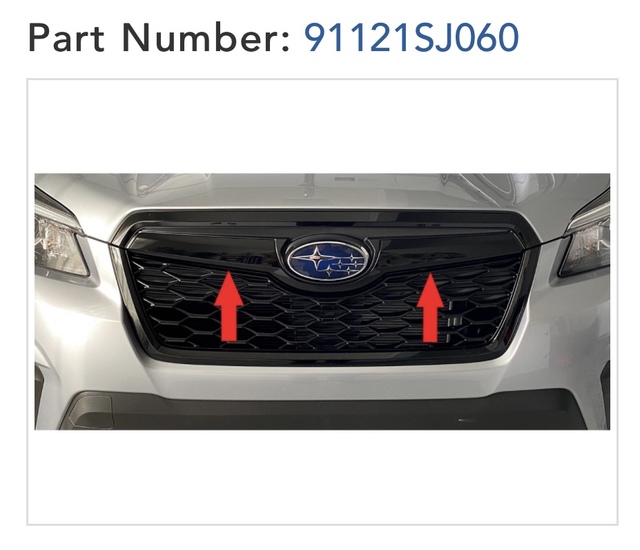 2020-2021 Subaru Forester 2019+ Forester Sport Upper Grille 91121SJ060 ...