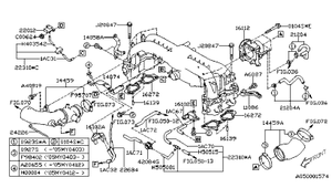Duct Assembly, Air Intake Hose [ 2.55 Car ] 14459A 14459AA660 | Subaru ...