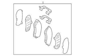 2015-2019 Subaru Front Brake Pad Set W/hardware & Shims 26296SG000 ...
