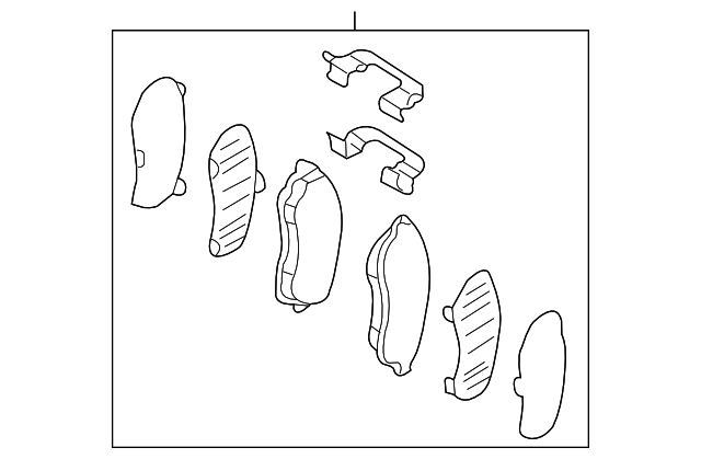 1997-2001 Subaru Front Brake Pad Set W/hardware & Shims 26296AC021 ...