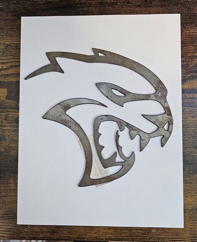12AC0062 - Laser Cut Steel Hellcat Logo | Mopar Superstore