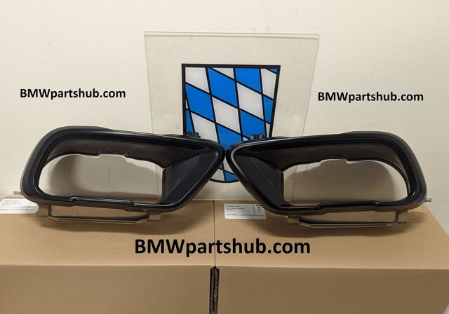 18-30-2-464-505 - Set Tailpipe Trim G05 Black in color V8 only ...