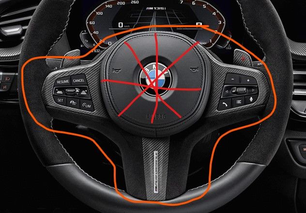 32-30-2-459-671 - 2022-2024 BMW - M Performance Steering Wheel Cover ...