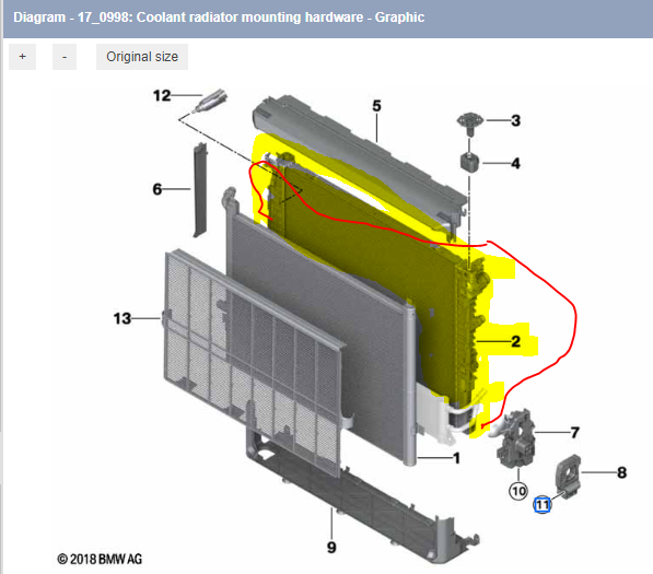 17-11-8-743-663 - 2016-2020 BMW - Radiator | BMWPartsHub