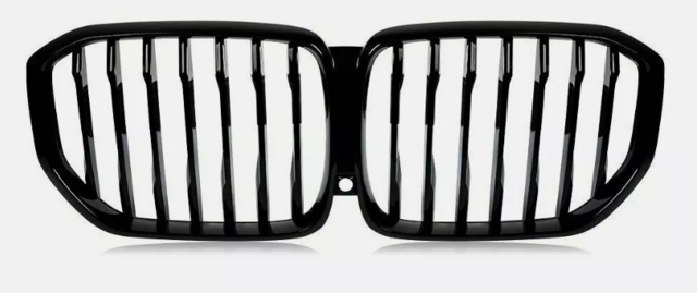 2019-2022 BMW X5 Front Upper Grille w/ M Package Gloss Black - Genuine ...
