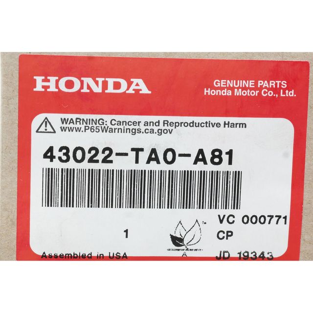 2010-2017 Honda Accord Rear Right & Left Brake Pad Set | Honda Car ...