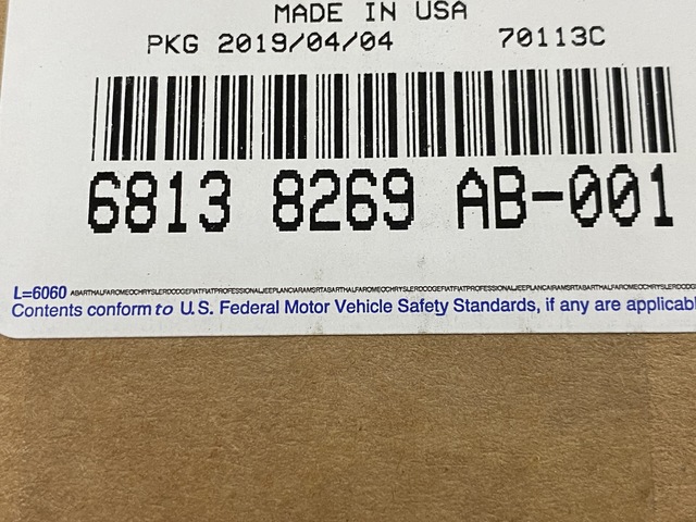 68138269AB - 2012-18 RAM 2500 3500 4500 5500 A/C Expansion Valve Kit ...