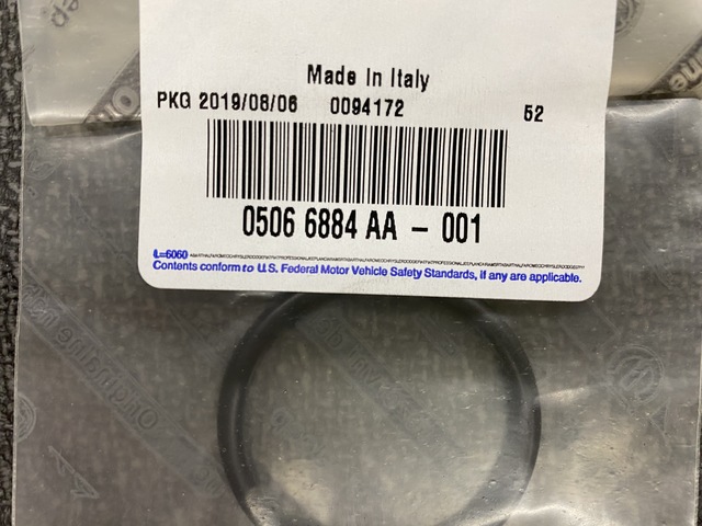 5066884AA - Water Inlet Tube O Ring - 2014-2019 Mopar | CHAPMAN CJDR Parts