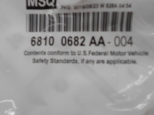 2005-2025 Mopar Slim Line Seal 68100682aa | Mopar Parts Unlimited