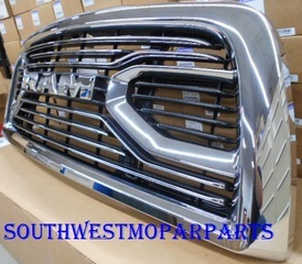 6NE51SZ0AB - New 2013-18 Dodge Ram 2500 3500 Chrome Grille W/ Ram ...
