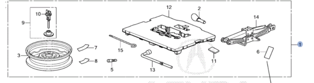Genuine 2023-2024 Acura Integra Temporary Wheel Kit (A-Spec) 06421-3S5 ...