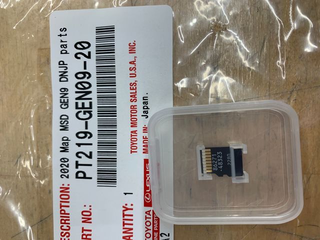 PT219-GEN09-22 - GEN9 V22.1 Navmap Lexus Parts Outlet