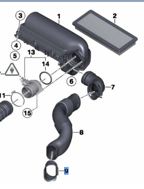 2007-2015 Mini Cooper Engine Air Intake manifold 13-71-2-753-073 | Mini ...
