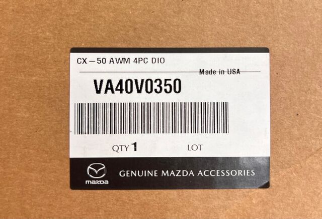 VA40V0350 - 2023 2024 Mazda CX-50 All Weather Front & Rear Floor Liners ...