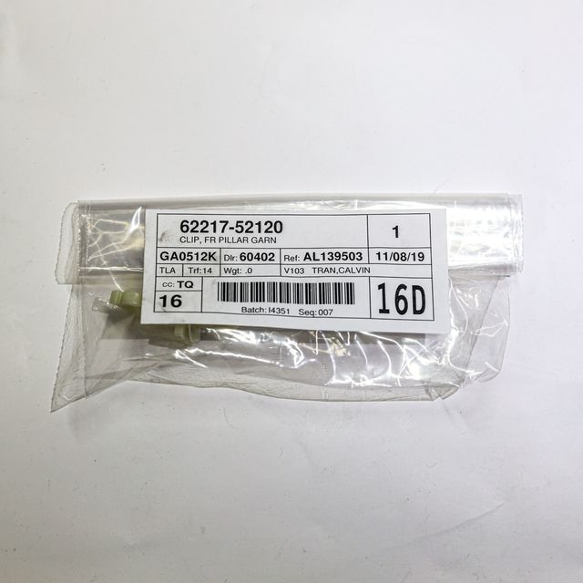 62217-52120 - Windshield Pillar Trim Retainer 2013-2021 Lexus | Longo ...