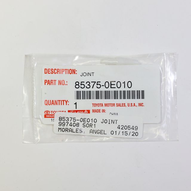 85375-0E010 - Washer Hose Joint 1995-2024 Lexus | Longo Lexus Parts