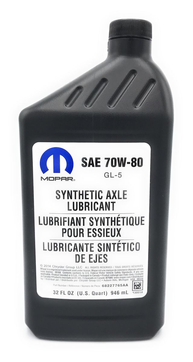 Mopar Lubricant-Gear 68227765AB | VictoryMoparParts