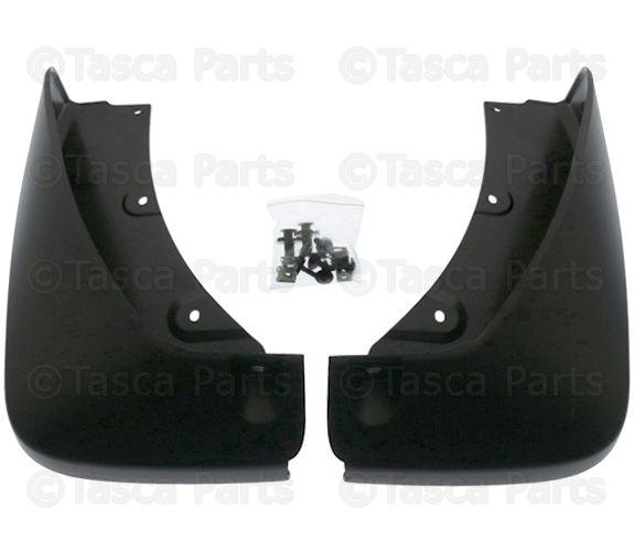 2022-2025 Nissan Pathfinder Splash Guards - Rear Set (2-Piece) Black ...