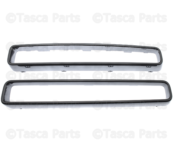 2015-2021 Dodge Challenger Grille - Black/Chrome Grille Bezels ...