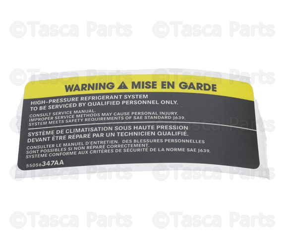 2005-2019 Mopar Label 55056347AA | TascaParts.com