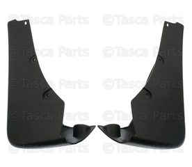 2022-2025 Nissan Pathfinder Splash Guards - Rear Set (2-Piece) Black ...