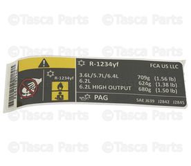 2019-2023 Mopar Air Conditioning System Label 68420855AB | TascaParts.com