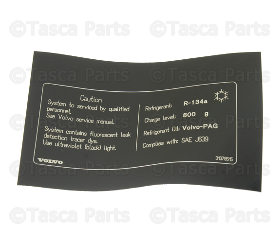 2016-2024 Volvo AC Label 31378515 | TascaParts.com