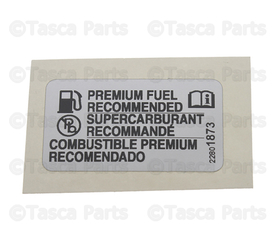 2013-2023 GM Fuel Information Label 22801873 | TascaParts.com