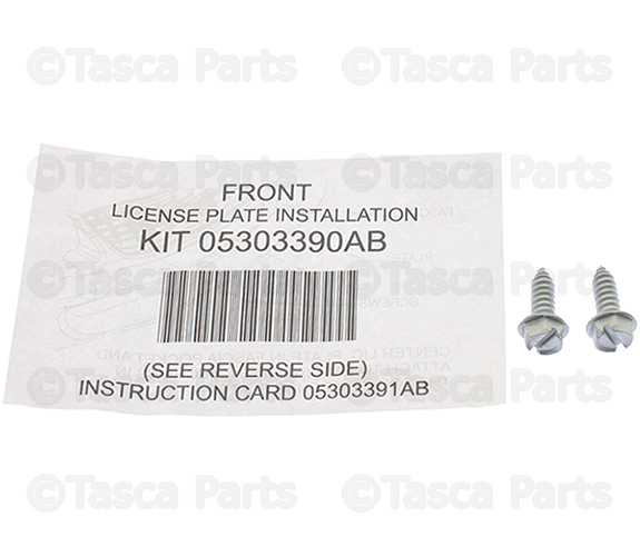 2007-2014 Mopar License Bracket 5303390AB | TascaParts.com