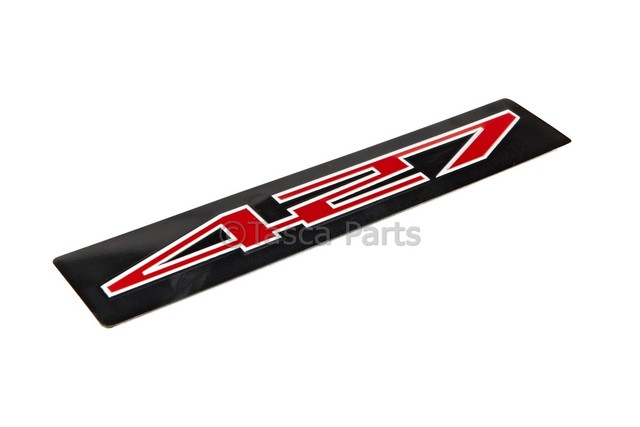 2010-2014 Chevrolet Corvette Engine Cover Badge - 427 Logo, Red ...