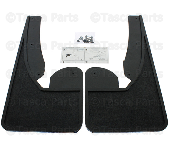 2015-2017 Ram Heavy Duty Rubber Splash Guards, Front 82215776AB ...