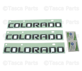 2004-2020 Chevrolet Colorado Exterior Emblems, Black 84471222 ...