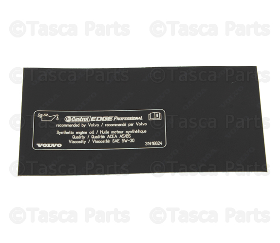 2015-2022 Volvo Info Label 31416624 | TascaParts.com