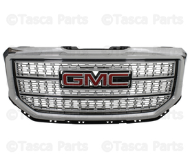 2016-2018 GM Bright Chrome Front Grille with GMC Emblem, Bezel, Adapter ...
