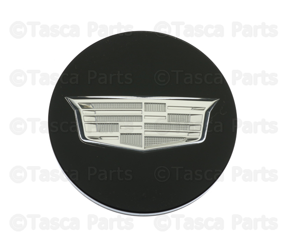 2014-2019 Cadillac Wheel Center Caps, Black w\\/Chrome Crest 19329257 ...