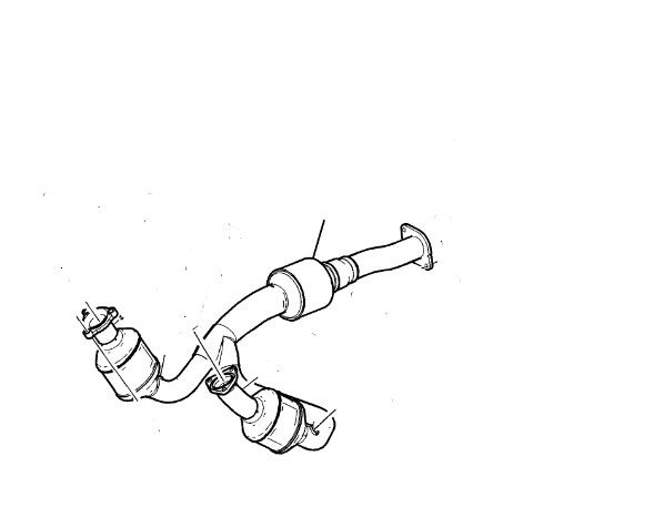 GM Parts | Three-Way Catalytic Converter Kit with Exhaust Manifold Pipe ...