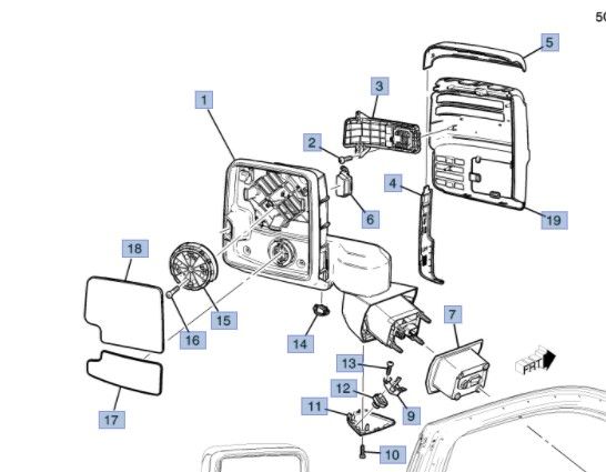 Buy Genuine GM Auto Parts - Mirror (Part # 86823983) | GM Parts Store