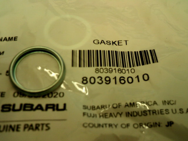 803916010 - Drain Plug Gasket 2010-2025 Subaru | Subaru Direct Wholesale