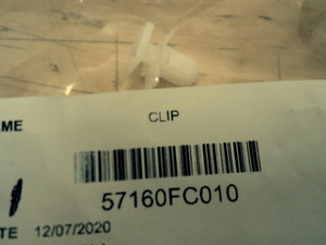 57160FC010 - Front Extension Fastener 1998-2005 Subaru Forester ...