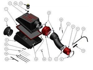 2010-2012 Toyota FJ Cruiser / 4Runner TRD Cold Air Intake PTR03-89100 ...