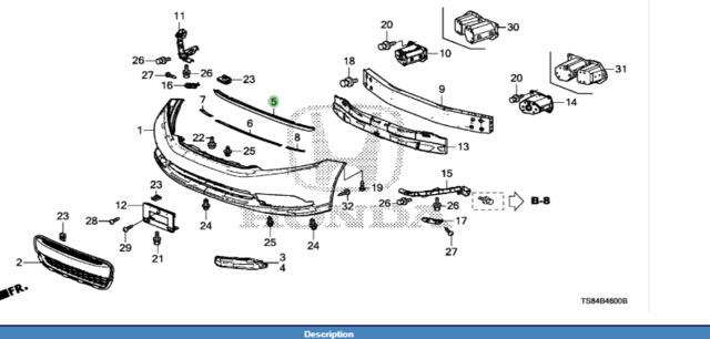 71110-TS9-A00 - Spoiler 2012-2015 Honda Civic | Honda Parts Online