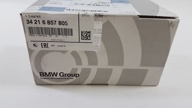 34218847061 - 2011-2019 BMW Disc Brake Pad Set Rear (34-21-8-847-061 ...