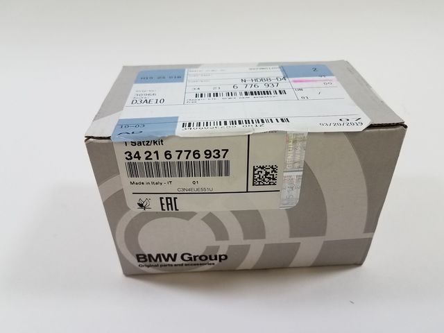 34216776937 - 2007-2018 BMW Brake Pads Rear (34-21-6-776-937) | BMW of ...