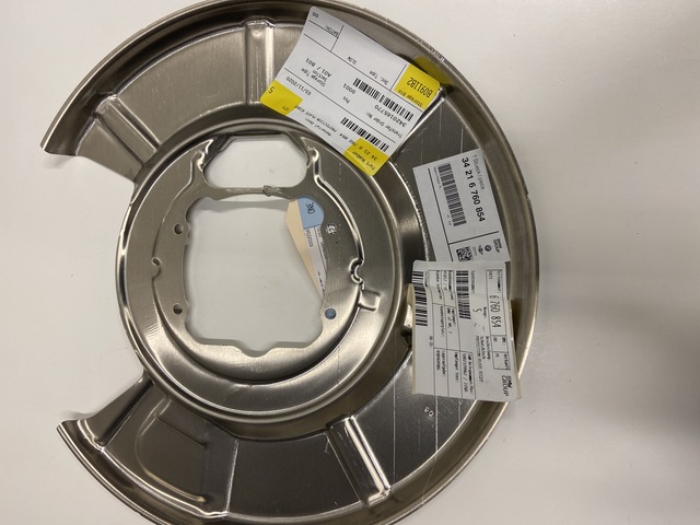 34216760854 - 2004-2016 BMW Backing Plate (34-21-6-760-854) | BMW of ...