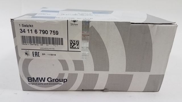 34116790759 - 2009-2015 BMW Front Brake Pad Set (34-11-6-790-759) | BMW ...