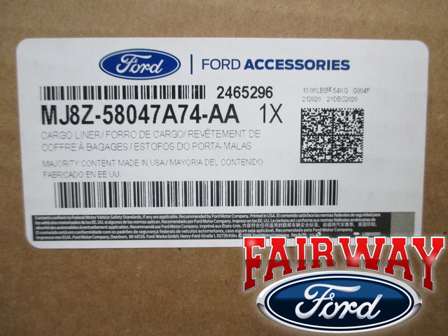 2022-2025 Ford Mustang Mach-E Mustang Mach-E OEM Ford Black Cargo Area ...