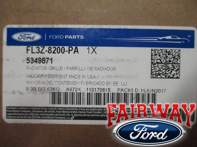 2015-2017 Ford F-150 15 thru 17 F-150 OEM Genuine Ford Chrome Grille ...