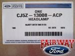 CJ5Z-13008-ACP 2013 thru 2016 Escape OEM Ford Xenon HID Head Lamp Light ...