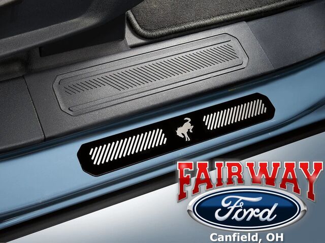 2021-2024 Ford Bronco Bronco OEM Ford Black Platinum Stainless Door ...