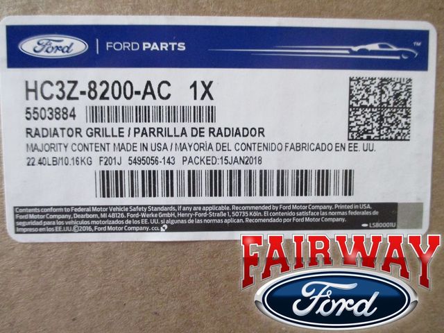 HC3Z-8200-AC 2017-2019 Ford 17 thru 19 Super Duty F-250 -F350 F-450 F ...